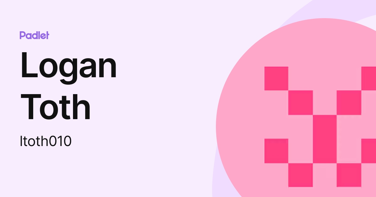 Logan Toth (ltoth010) profile | Padlet