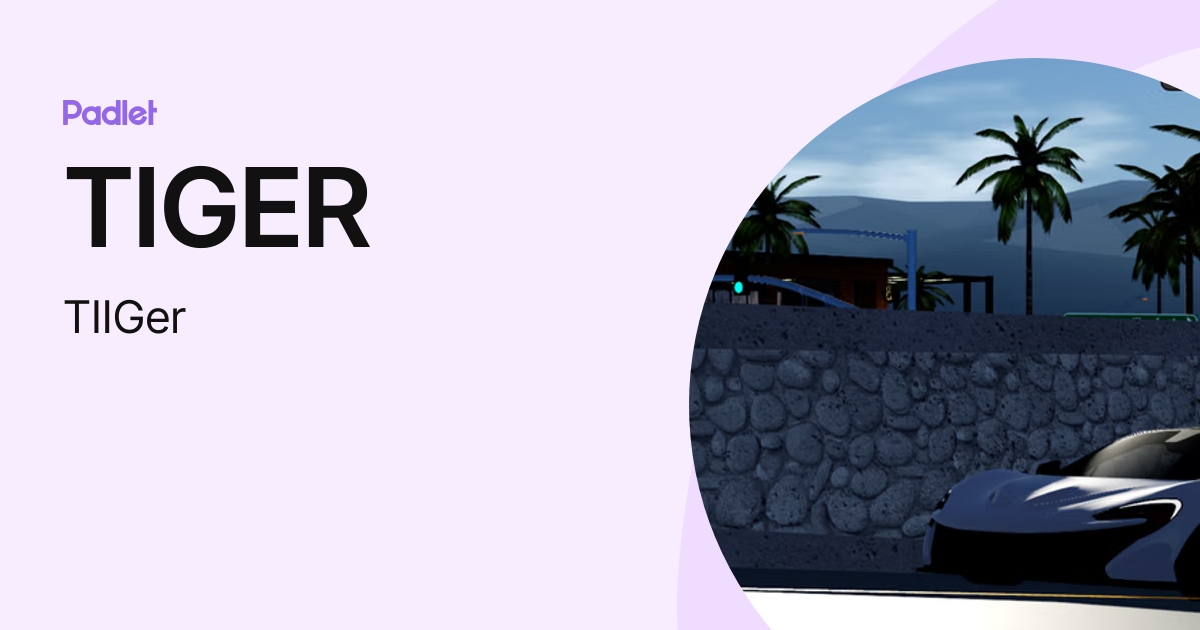 TIGER (TIIGer) profile | Padlet