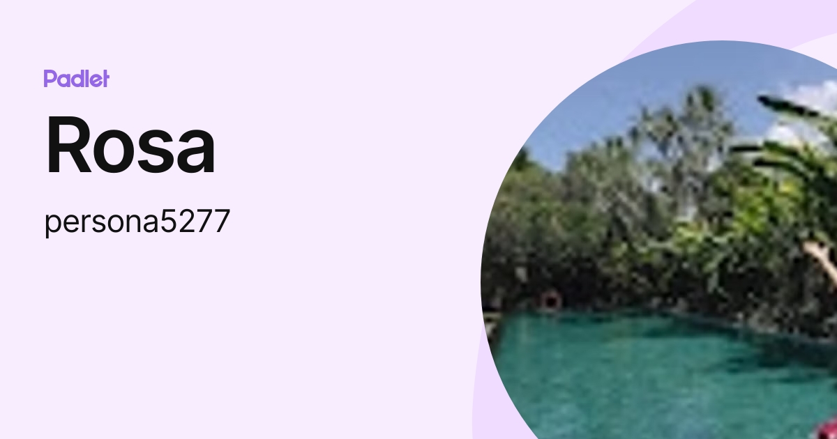 Rosa (persona5277) profile | Padlet
