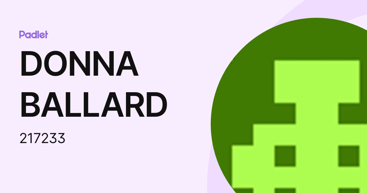 Donna Ballard 217233 Profile Padlet