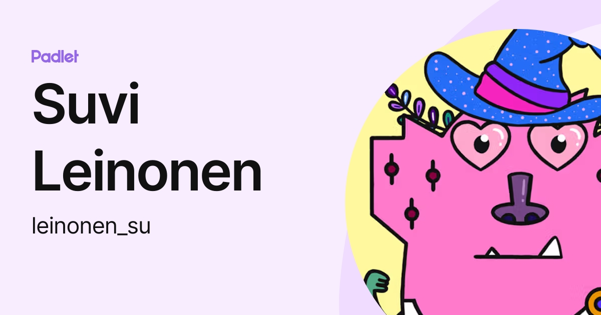 Suvi Leinonen (leinonen_su) profile | Padlet