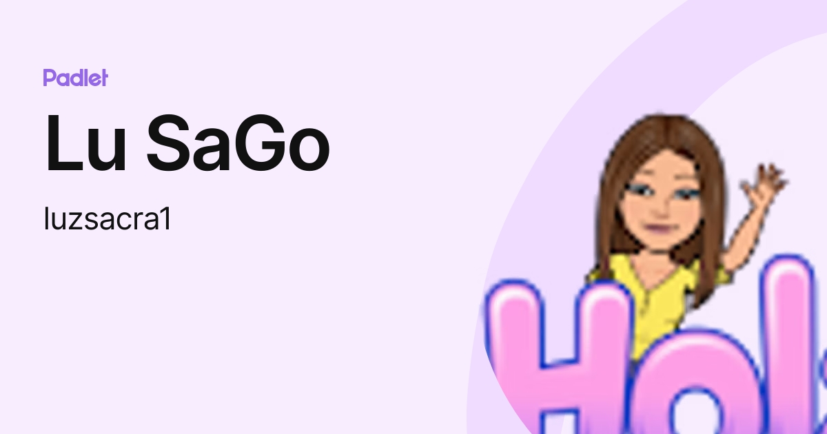 Lu SaGo (luzsacra1) profile | Padlet