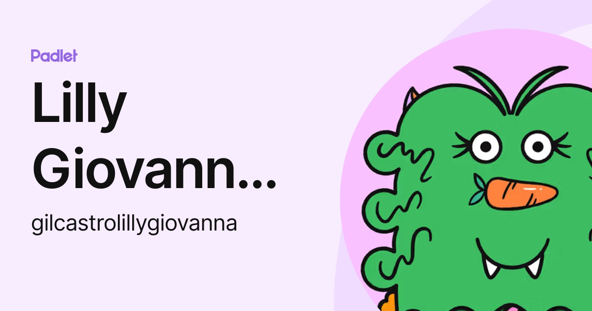 Lilly Giovanna Gil Castro (gilcastrolillygiovanna) profile | Padlet