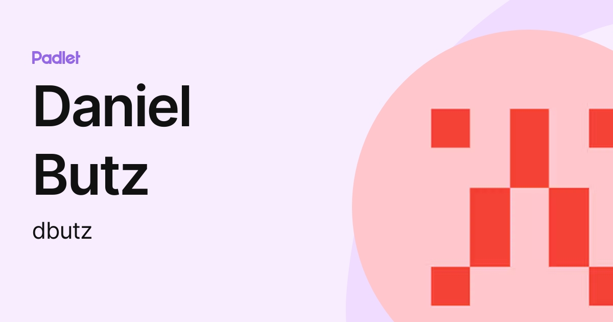 Daniel Butz (dbutz) profile | Padlet