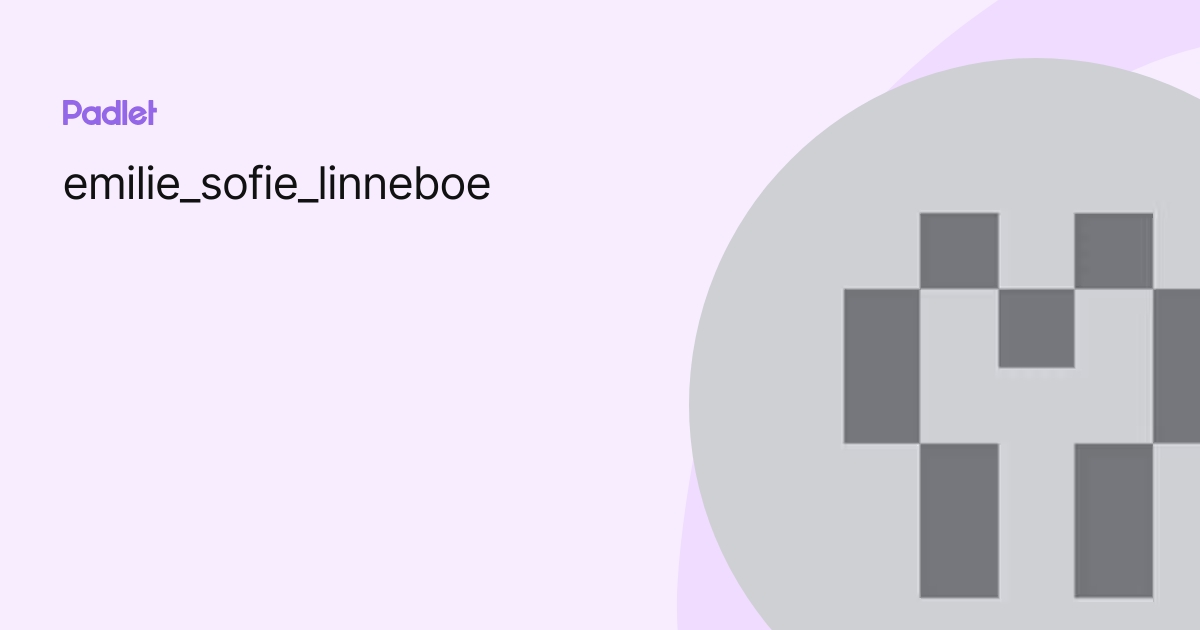 emilie_sofie_linneboe profile | Padlet