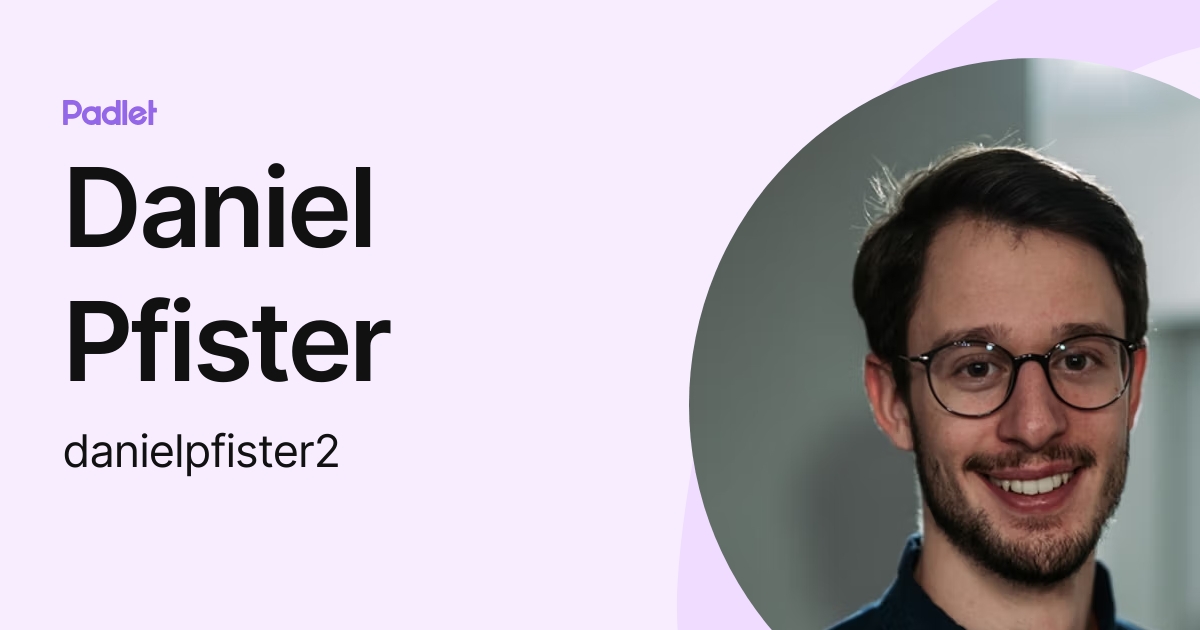 Daniel Pfister (danielpfister2) profile | Padlet