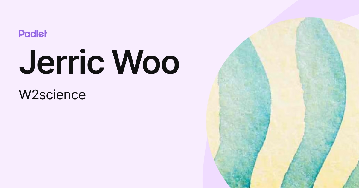 W2 Science NLC (W2science) profile | Padlet