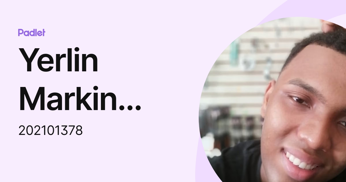 Yerlin Markin Mendez Reyes (202101378) profile | Padlet