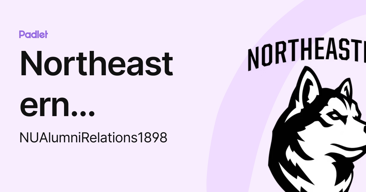 Northeastern University Alumni Relations (NUAlumniRelations1898 ...