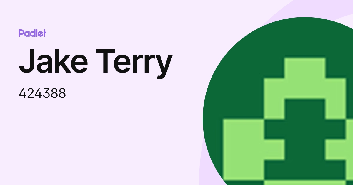 Jake Terry (424388) profile | Padlet