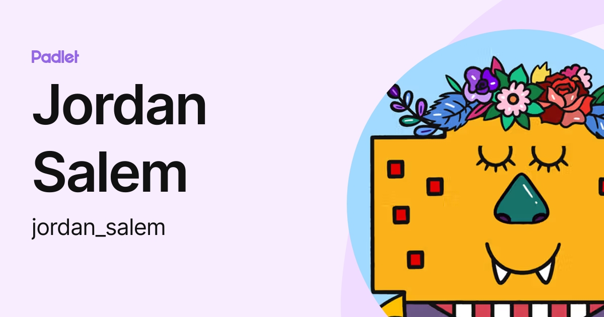 Jordan Salem (jordan_salem) profile | Padlet