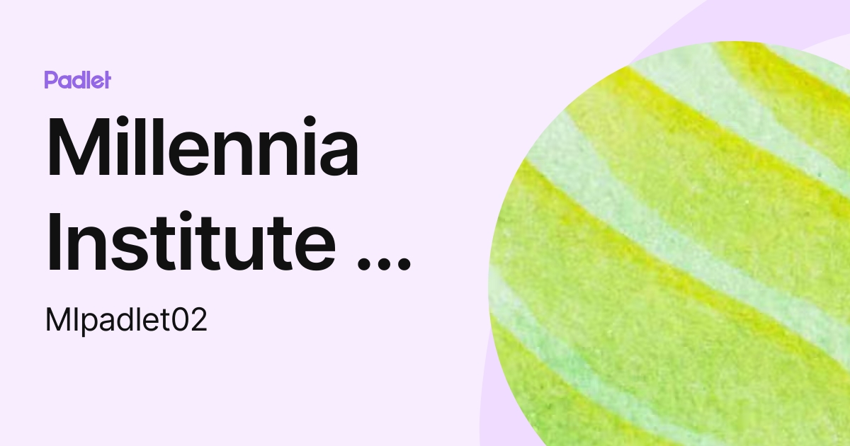 Millennia Institute - English (MIpadlet02) profile | Padlet