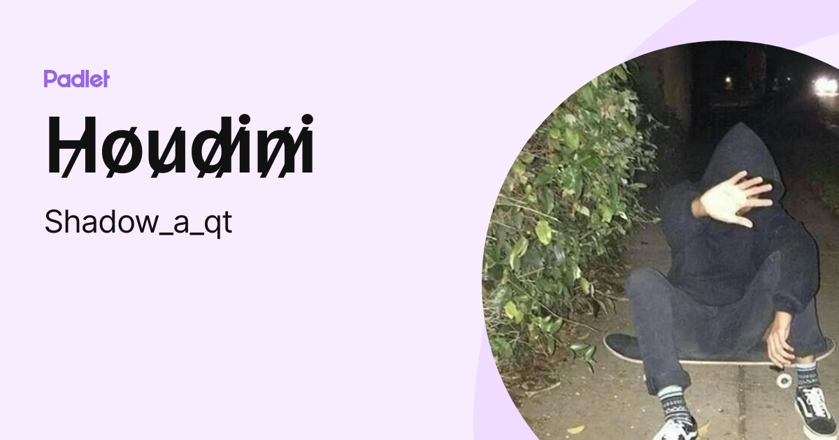 H̷o̷u̷d̷i̷n̷i̷ (Shadow_a_qt) profile | Padlet