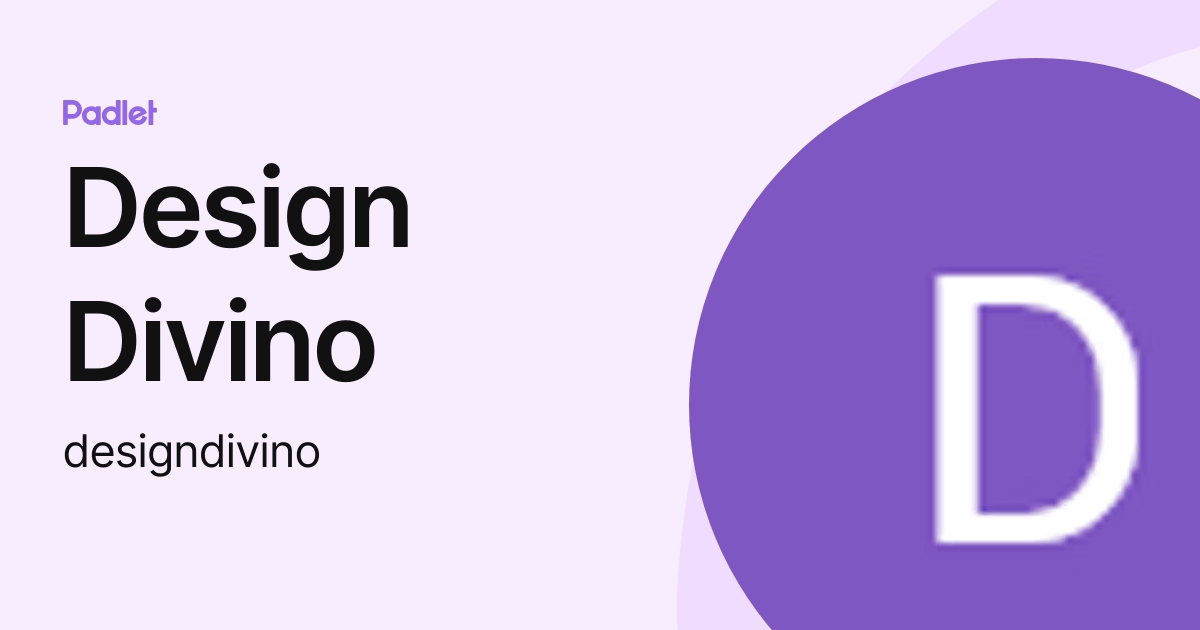 Design Divino (designdivino) perfil | Padlet