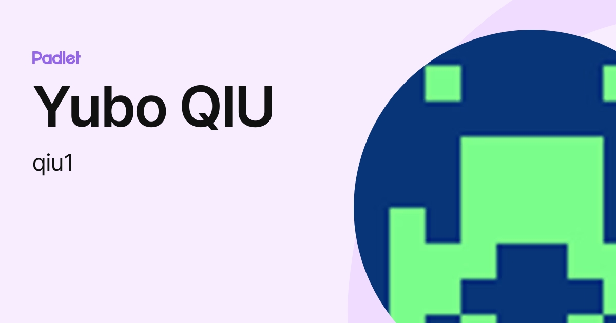 Yubo QIU (qiu1) profile | Padlet