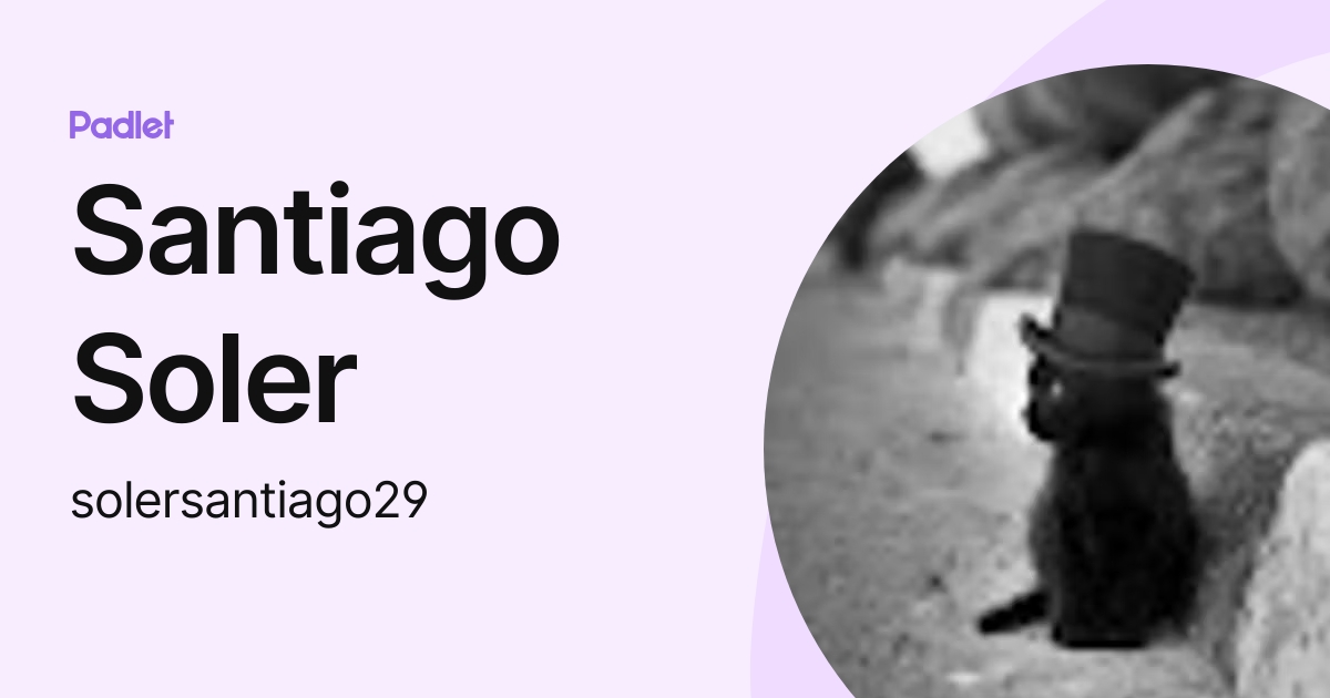 Santiago Soler (solersantiago29) profile | Padlet