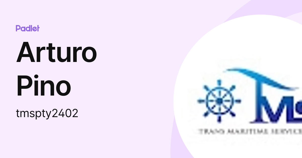 Arturo Pino (tmspty2402) profile | Padlet