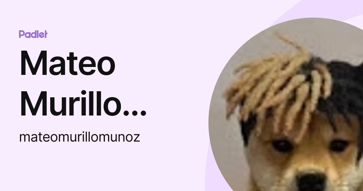 Mateo Murillo Munoz (mateomurillomunoz) profile | Padlet