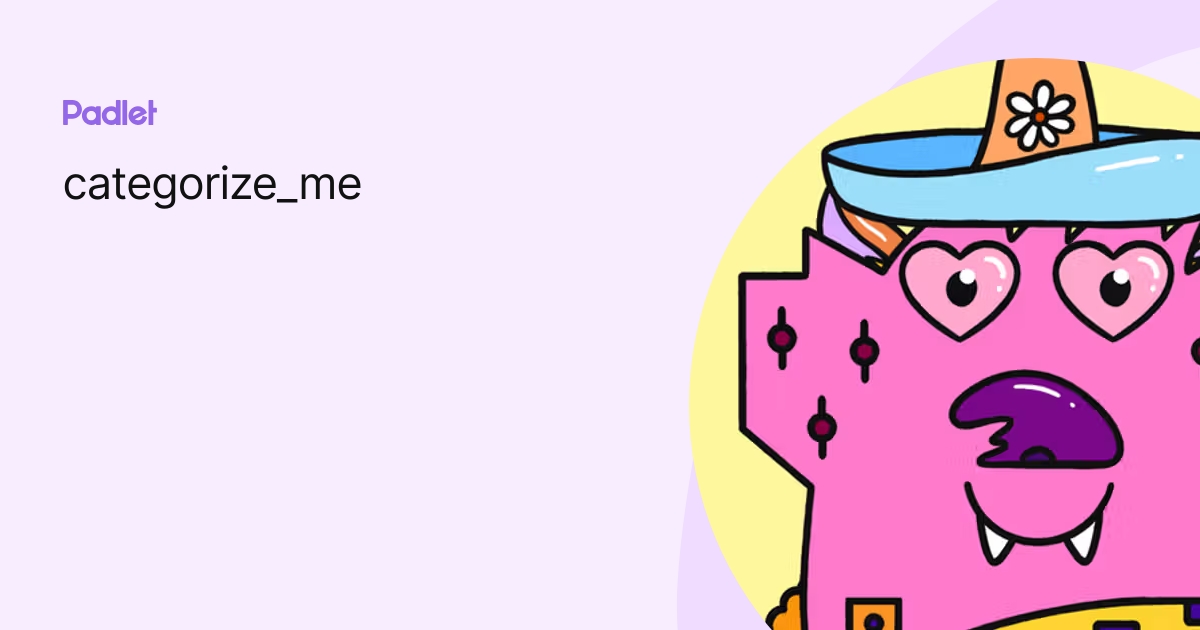 categorize_me profile | Padlet