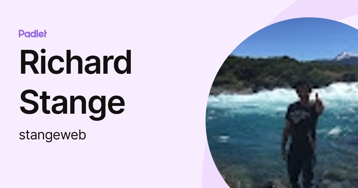 Richard Stange (stangeweb) perfil | Padlet