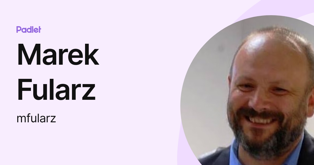 Marek Fularz (mfularz) profile | Padlet
