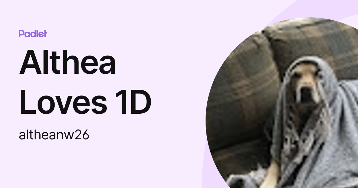 Althea Loves 1D (altheanw26) profile | Padlet