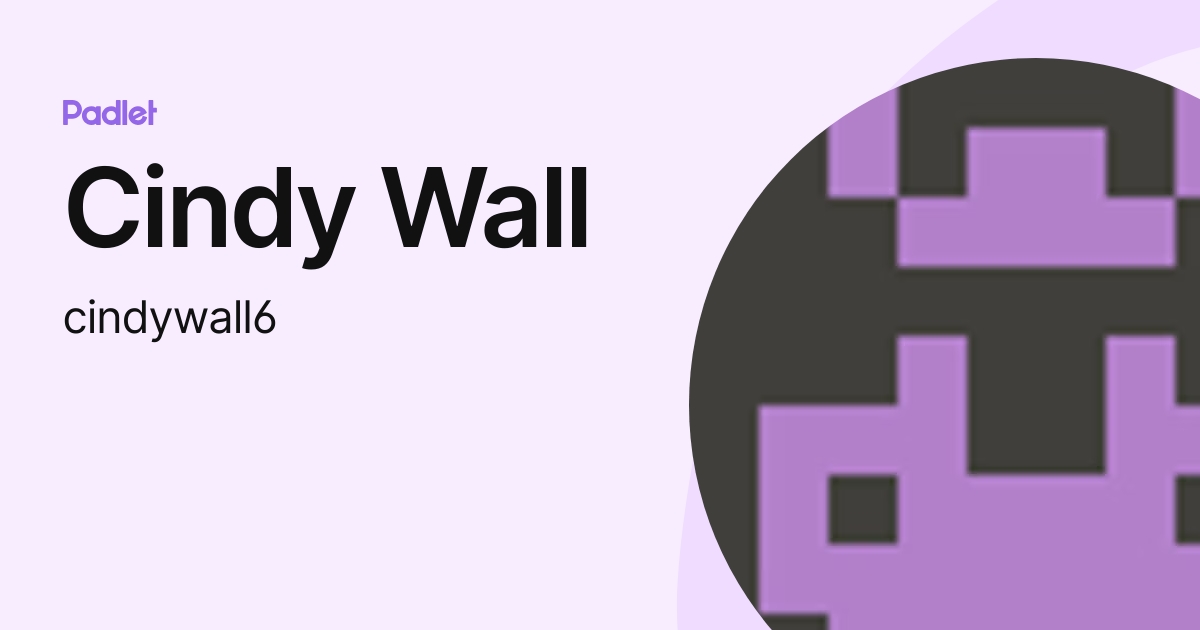 Cindy Wall (cindywall6) profile | Padlet