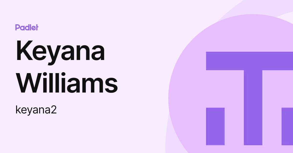 Keyana Williams (keyana2) profile | Padlet