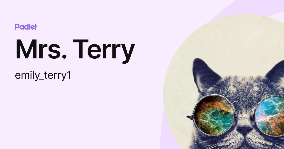 Mrs. Terry (emily_terry1) profile | Padlet