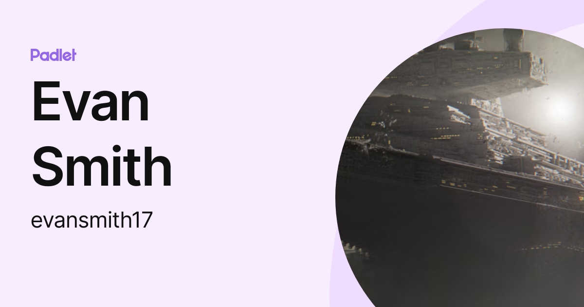 Evan Smith (evansmith17) profile | Padlet