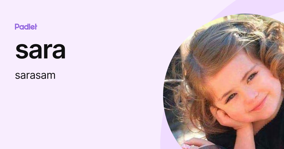 sara (sarasam) profile | Padlet