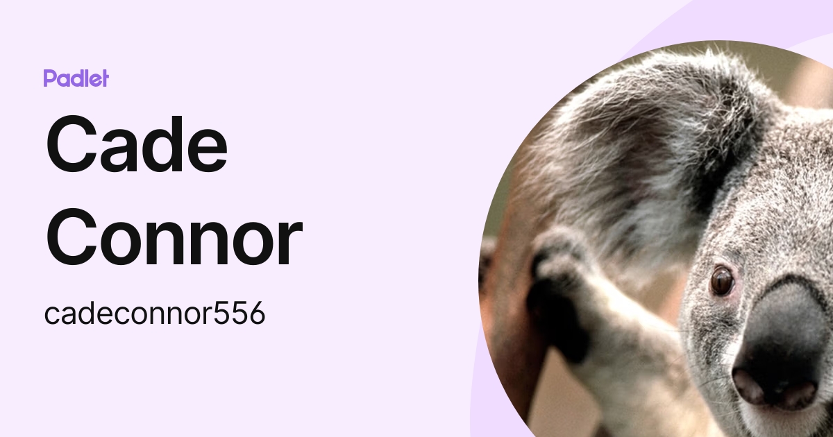 Cade Connor (cadeconnor556) profile | Padlet