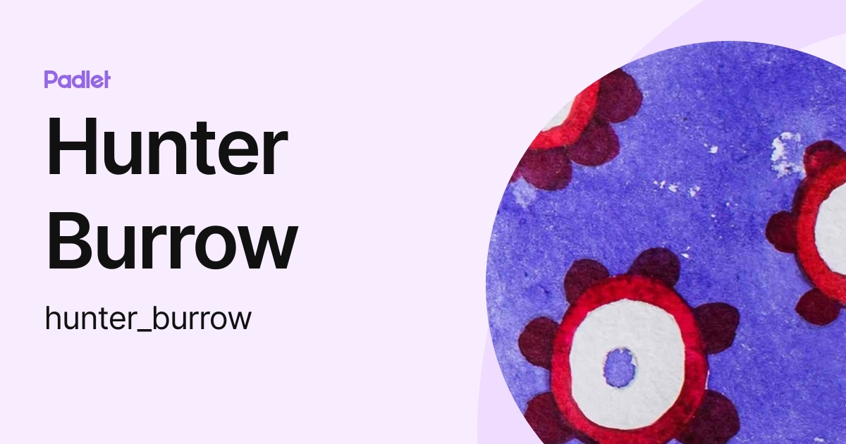 Hunter Burrow (hunter_burrow) profile | Padlet