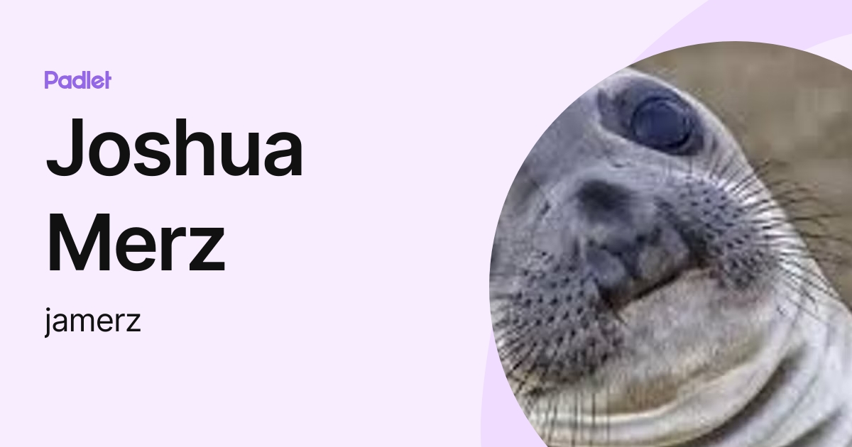 Joshua Merz (jamerz) profile | Padlet