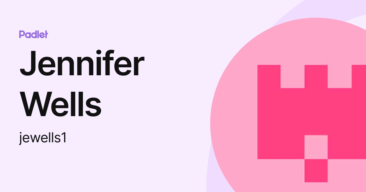 Jennifer Wells (jewells1) profile | Padlet