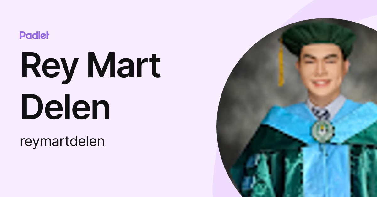 Rey Mart Delen (reymartdelen) profile | Padlet