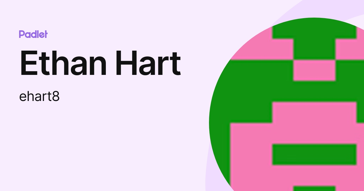 Ethan Hart (ehart8) profile | Padlet