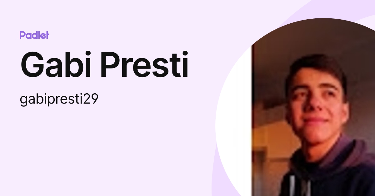 Gabi Presti (gabipresti29) profile | Padlet