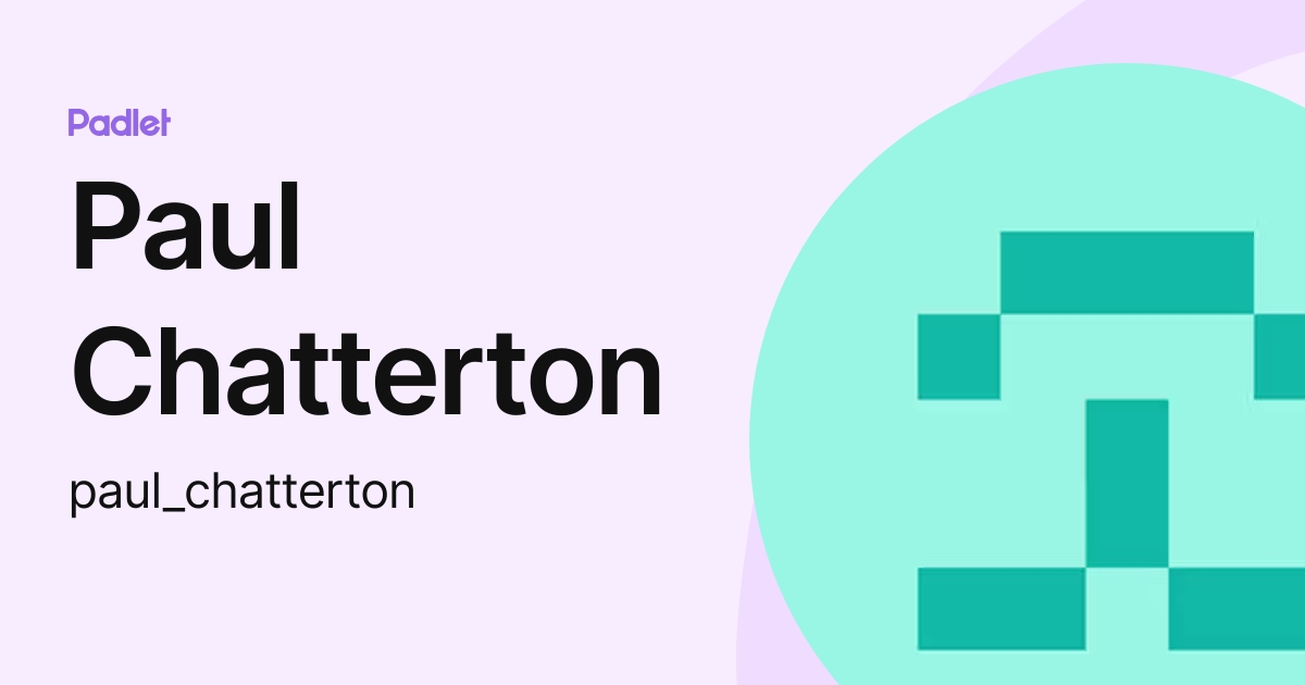 Paul Chatterton (paul_chatterton) profile | Padlet