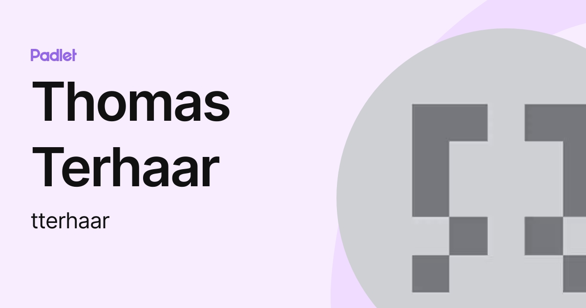 Thomas Terhaar (tterhaar) profile | Padlet