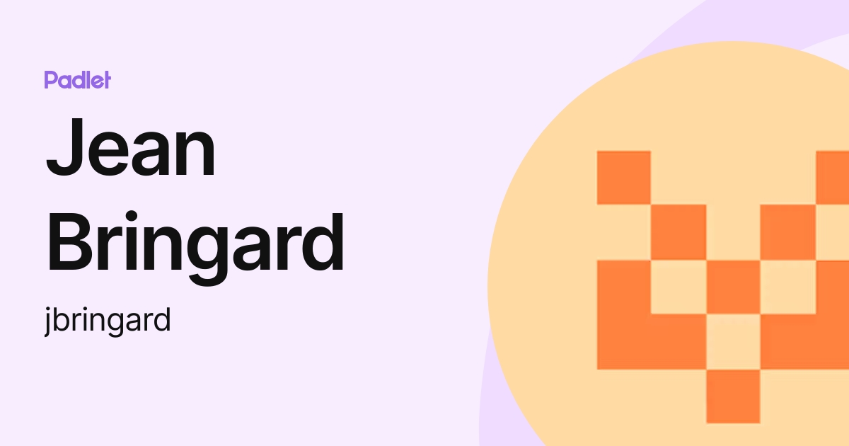 Jean Bringard (jbringard) profile | Padlet