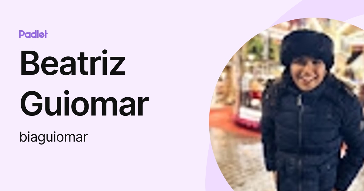 Beatriz Guiomar (biaguiomar) profile | Padlet