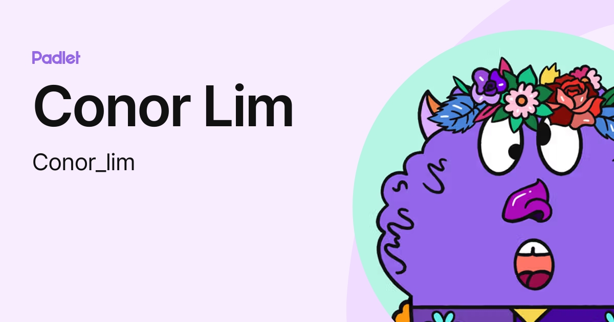 Conor Lim (Conor_lim) profile | Padlet