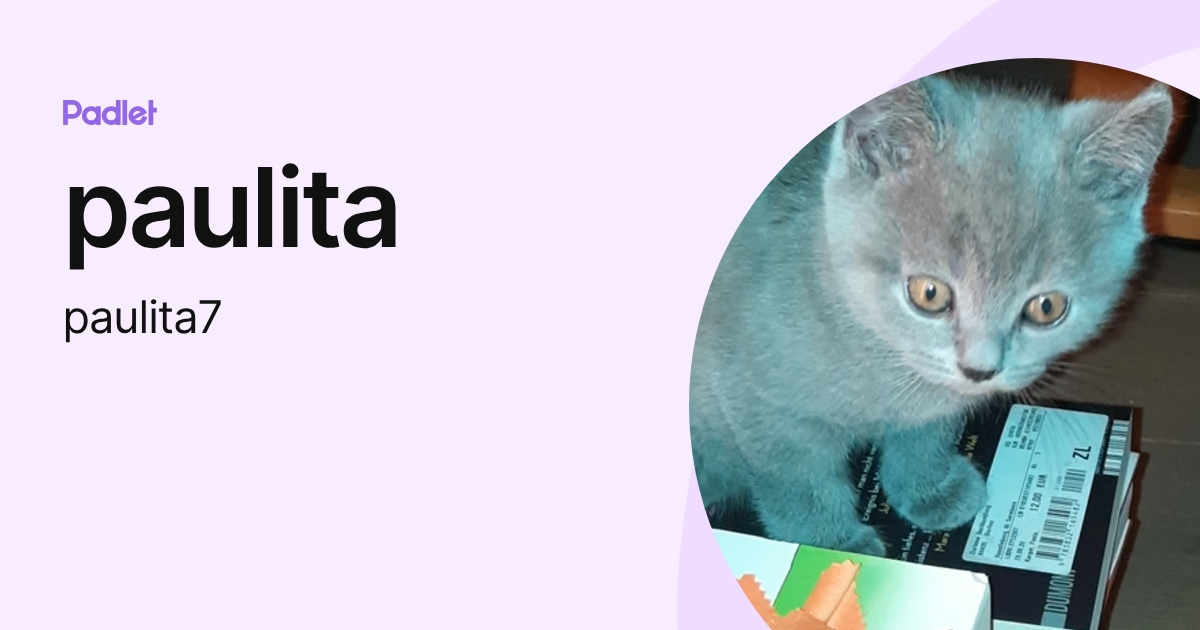 Paulita Paulita7 Profile Padlet
