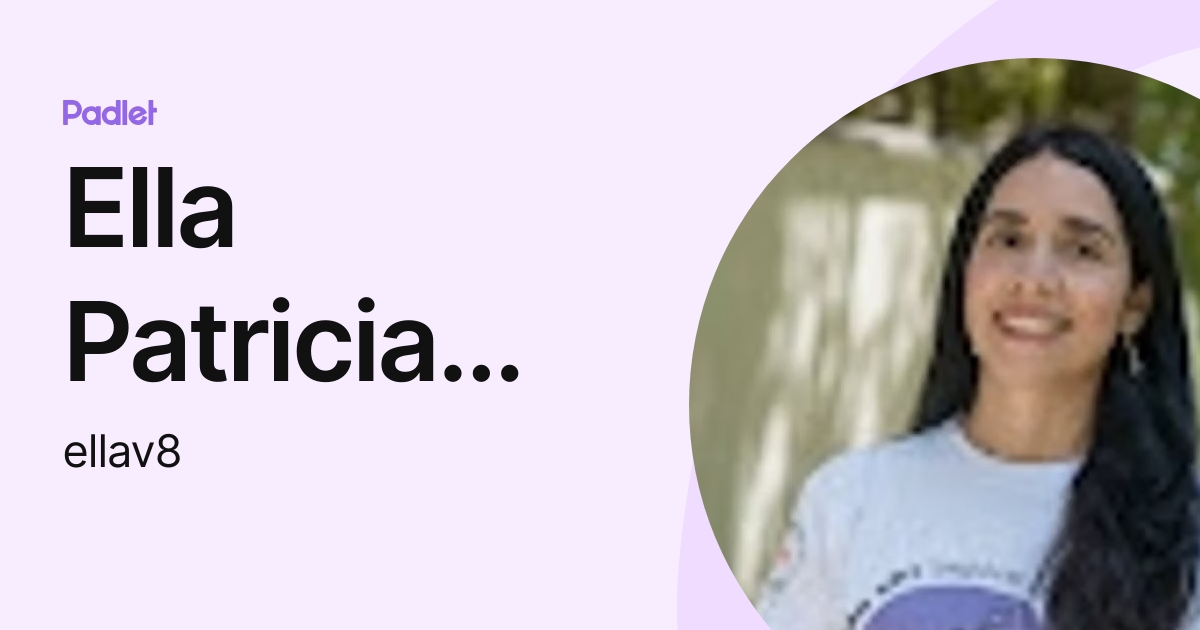 Ella Patricia Vergara Payares (ellav8) profile | Padlet