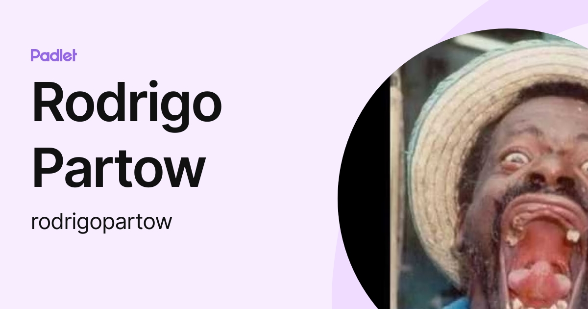 Rodrigo Partow (rodrigopartow) profile | Padlet
