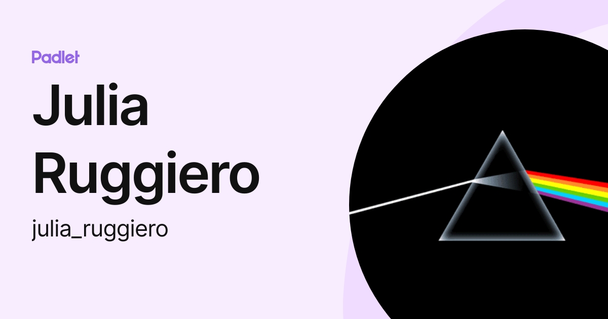 Julia Ruggiero (julia_ruggiero) profile | Padlet