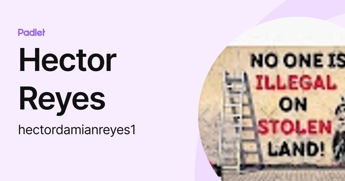 Hector Reyes (hectordamianreyes1) profile | Padlet
