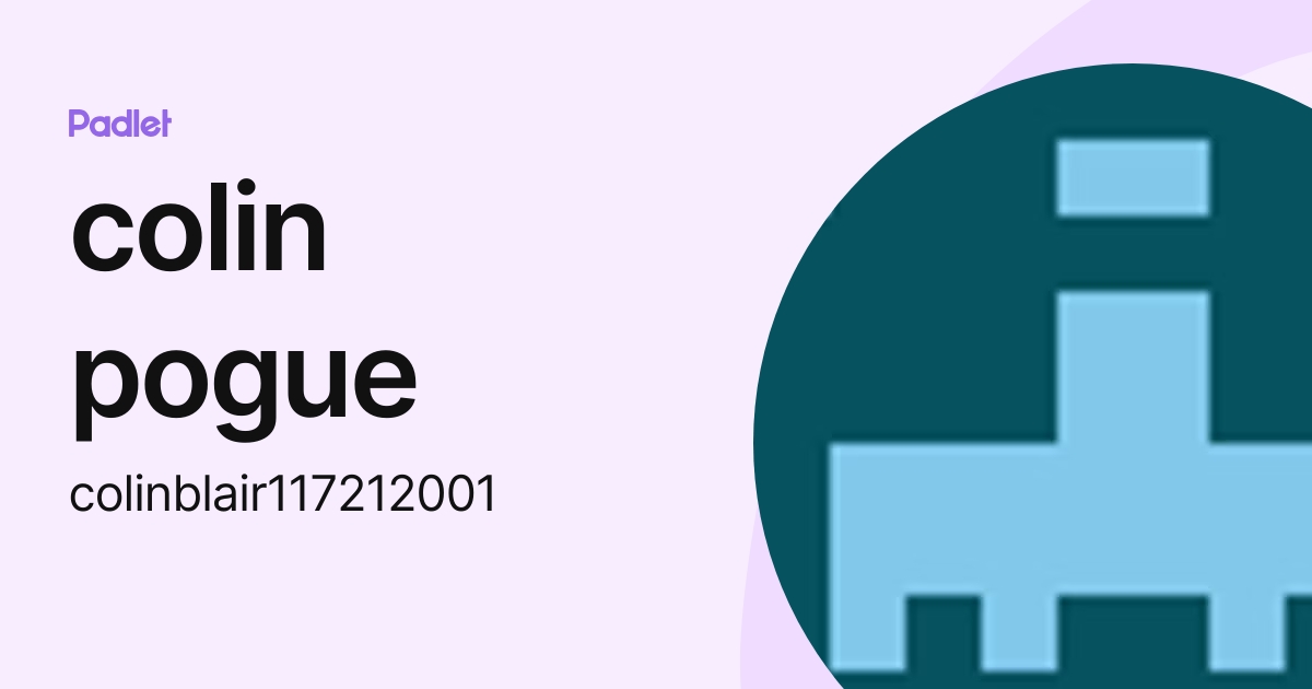 colin pogue (colinblair117212001) profile | Padlet