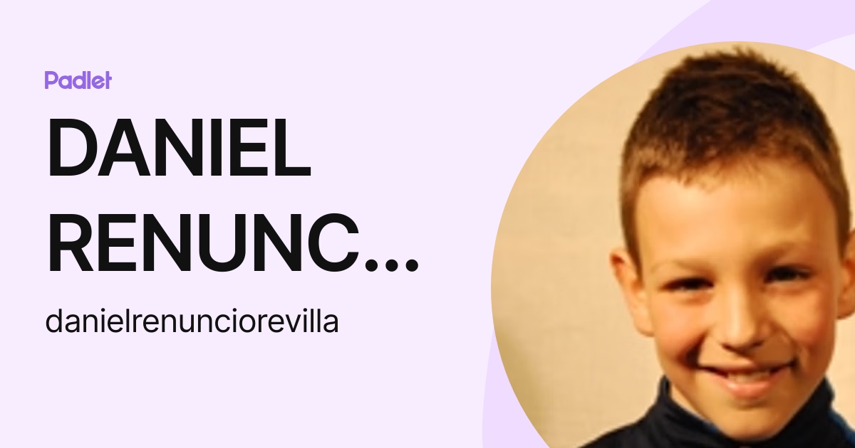 DANIEL RENUNCIO REVILLA (danielrenunciorevilla) profile | Padlet